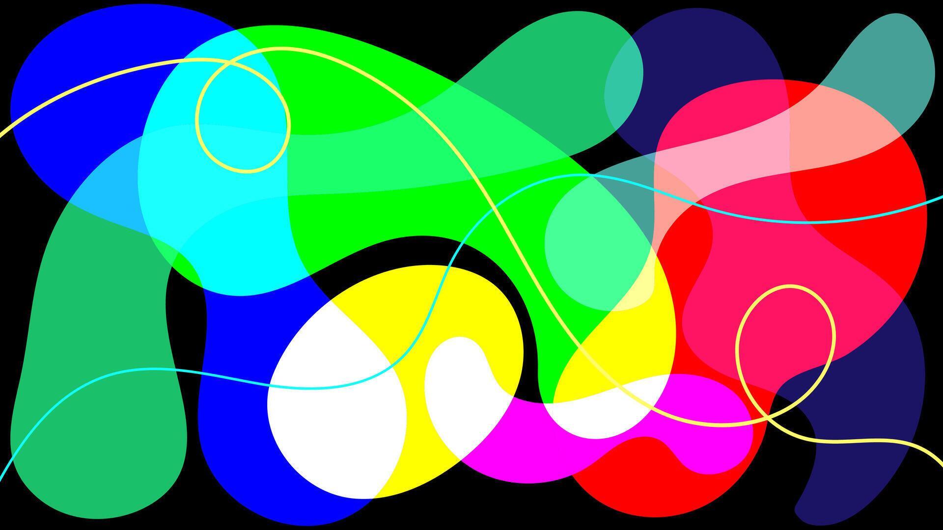 Abstract Fluid Gradient Color Overlay Template Geometric Background