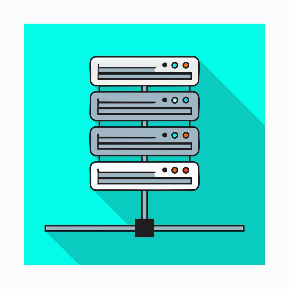 Stacked servers with connection lines 56692854 Vector Art at Vecteezy