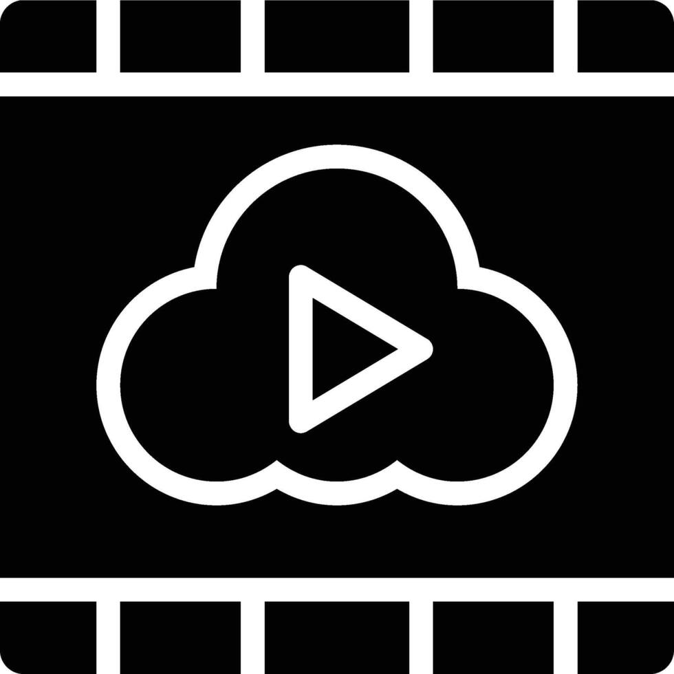 Cloud OTT Glyph Solid Icon 56694296 Vector Art at Vecteezy