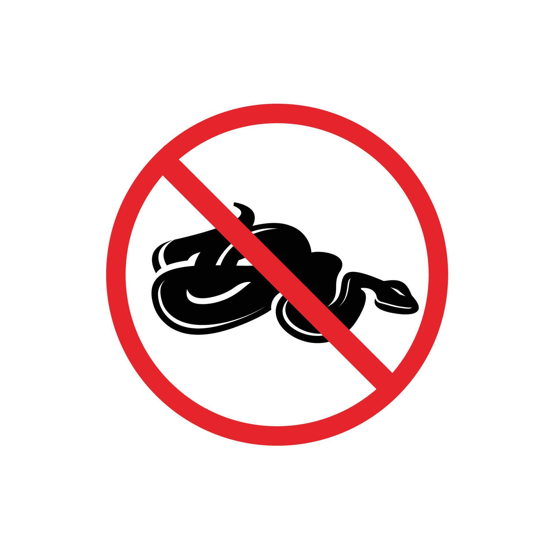 prohibited and dangerous signs. python danger. it is forbidden to bring ...