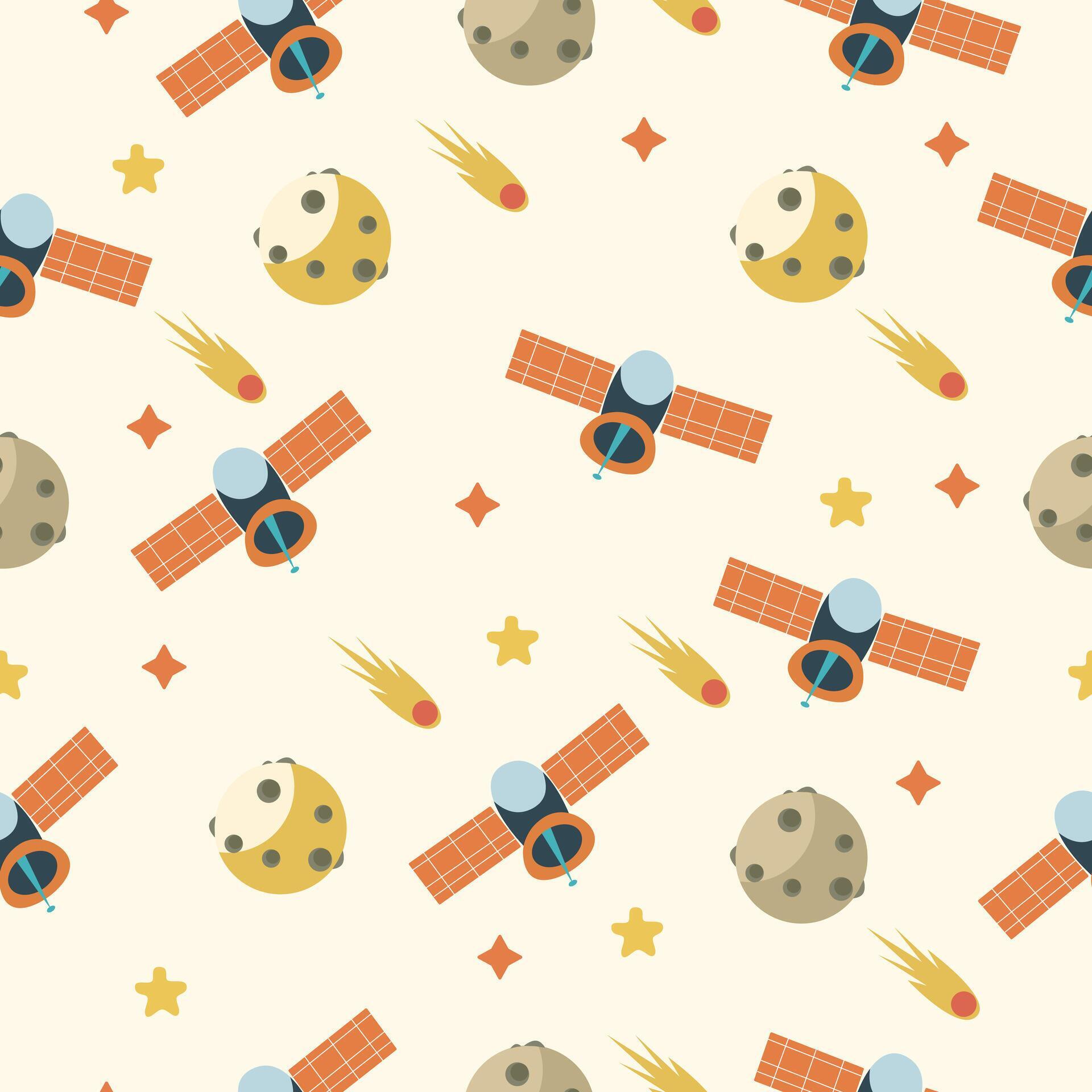 space planets pattern moon pattern 56708910 Vector Art at Vecteezy