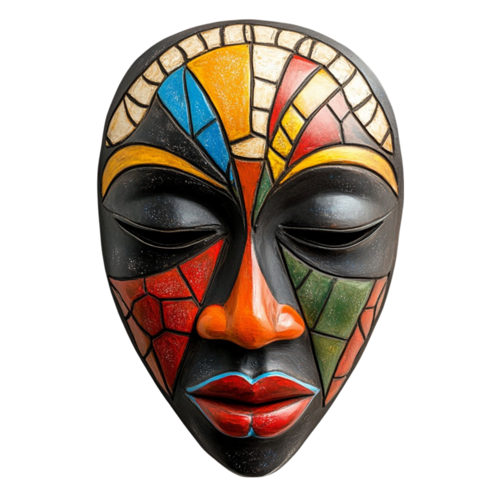 Handcrafted African Tribal Mask Isolated 56711235 PNG Handcrafted African Tribal Mask Isolated 56711235 PNG