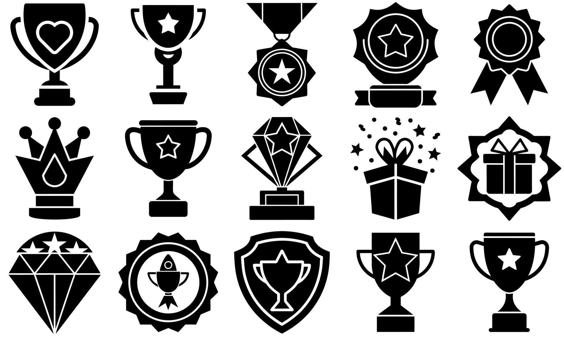 Modern Reward Icons for Recognizing Achievements 56711250 Vector Art at ...