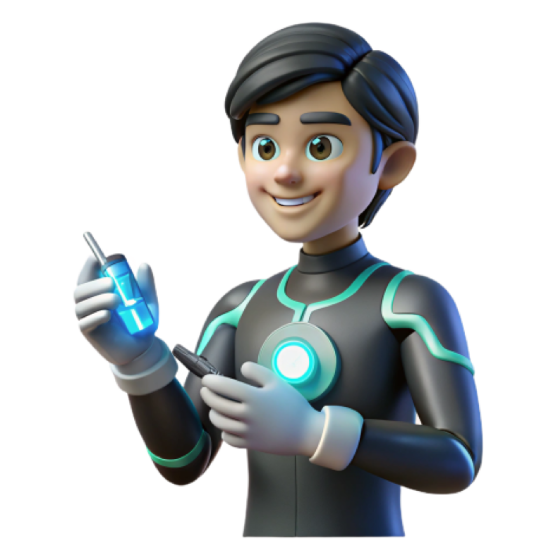 wonderful creative Future Tech Boy Inventor with Gadget authentic 56738980 PNG