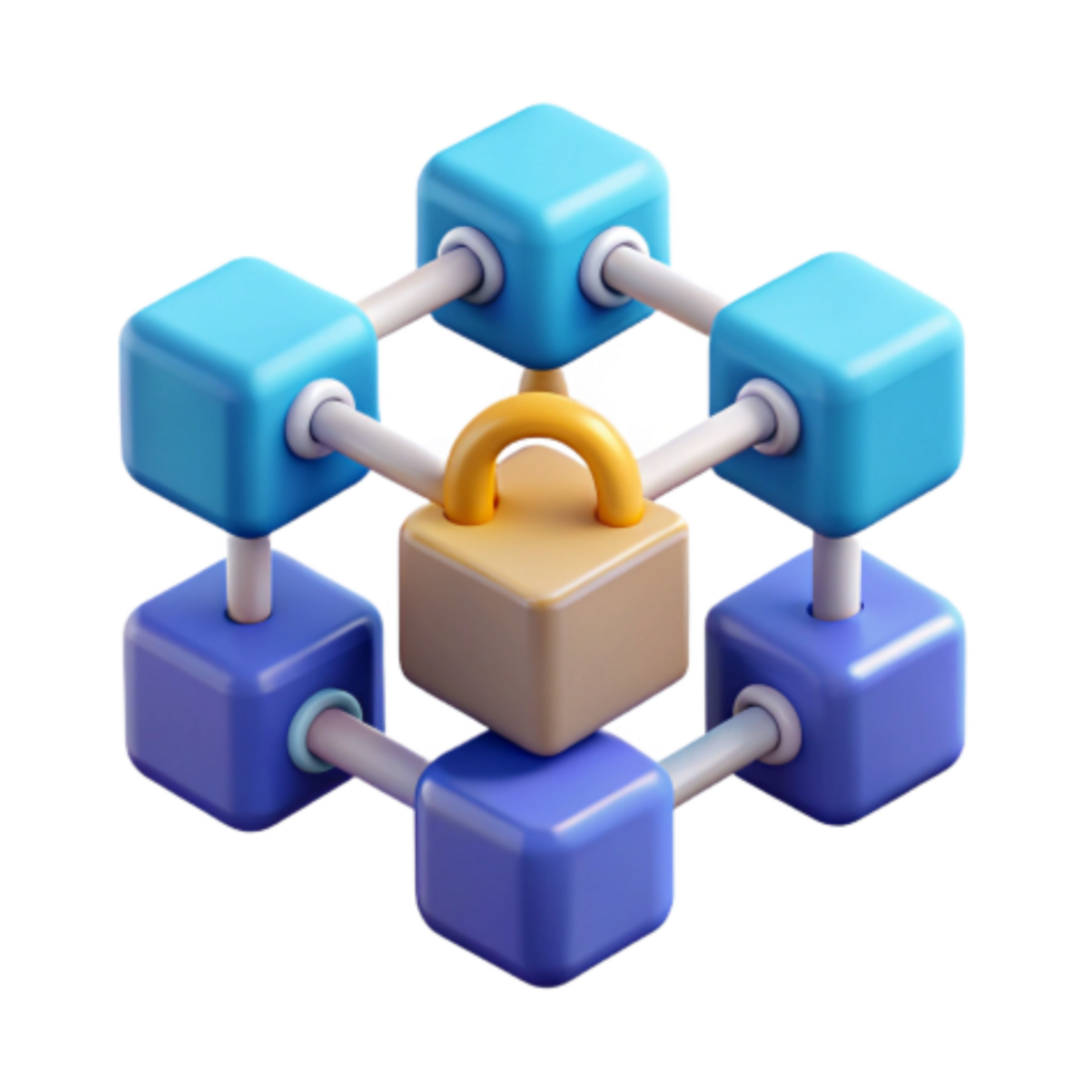 Serene Creative Secure Data Network Interconnected Cubes Encryption 4k