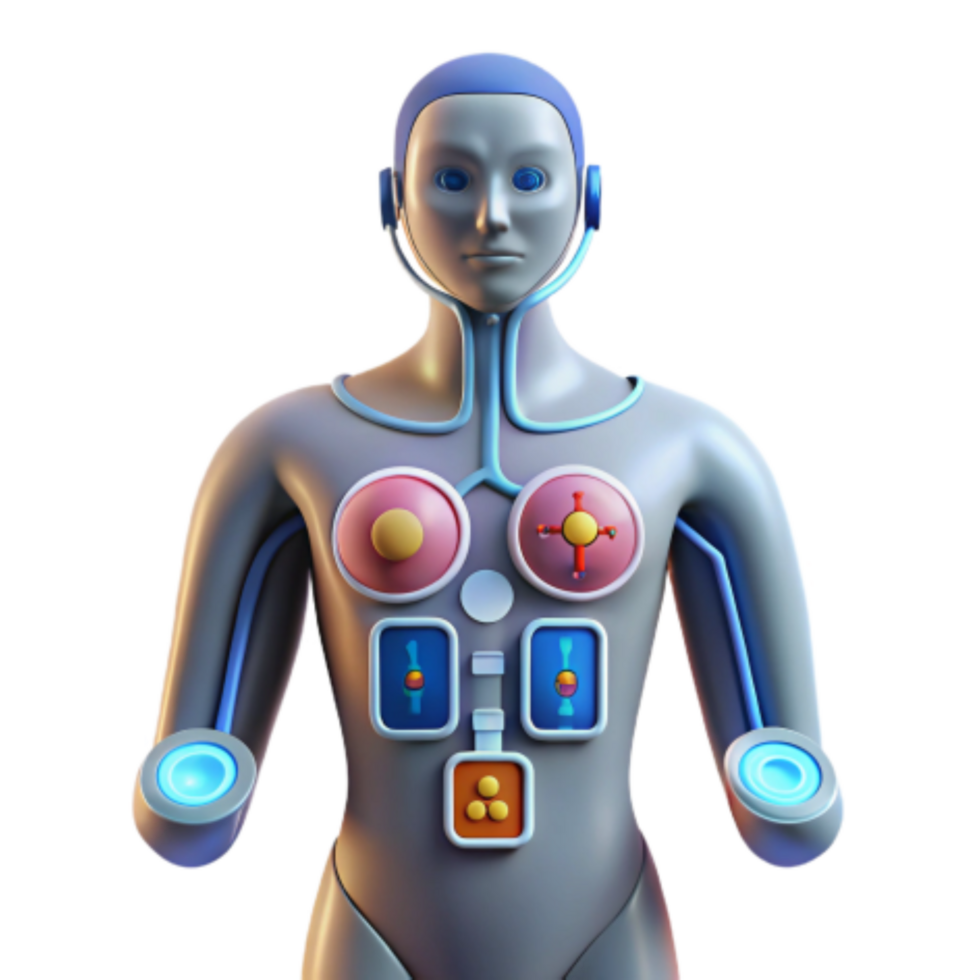 stunning modern Futuristic Robot Anatomy A 3D Model premium 56739873 PNG