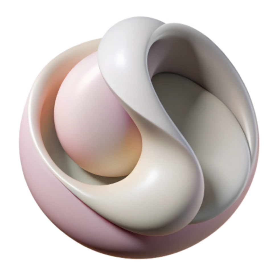 Wonderful Classic Abstract 3d Render Intertwined Forms Genuine 56740251 Png