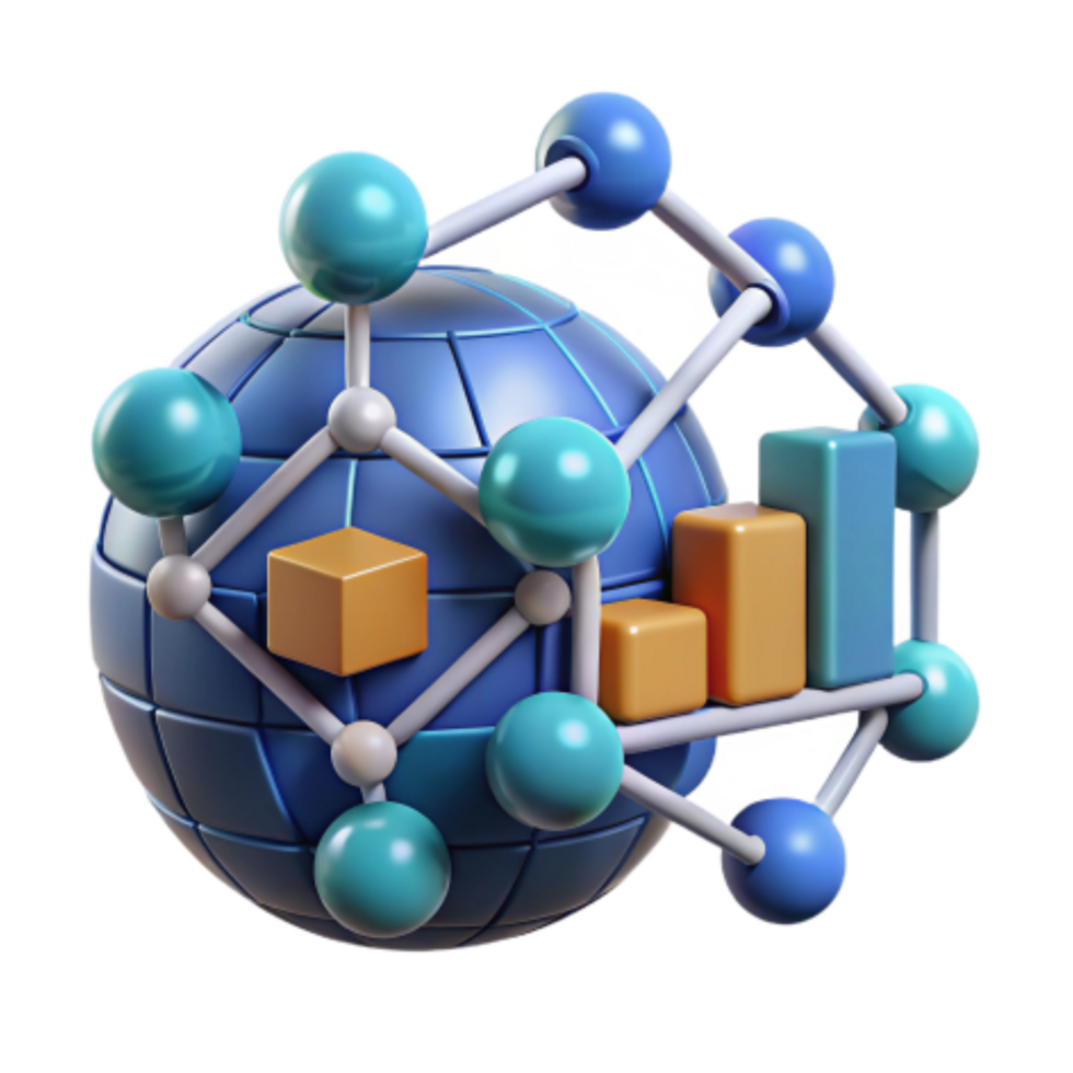 Elegant Traditional Global Network Growth Data Visualization And