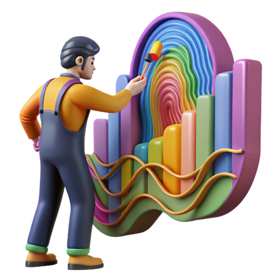 extraordinary contemporary Colorful Data Visualization Chart Design 3D ...