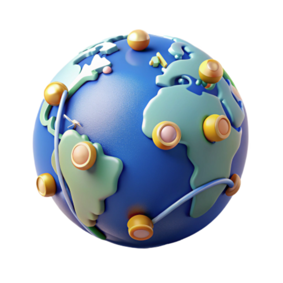 Extraordinary Creative Global Network Connection Worldwide