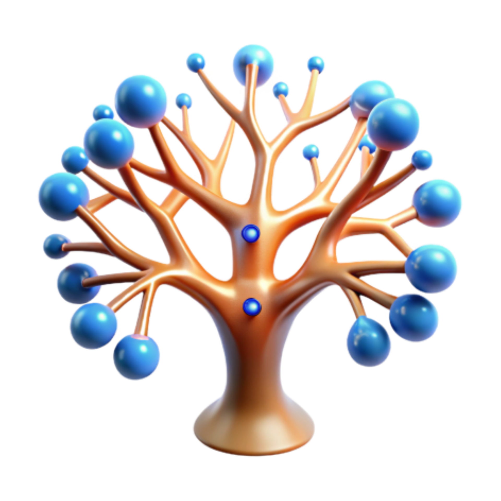 Impressive Artistic Abstract Tree Network Visualization Branching