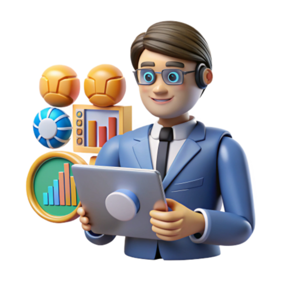 Dramatic Abstract Data Analyst Tablet Charts Graphs Business Strategy Metrics Reporting