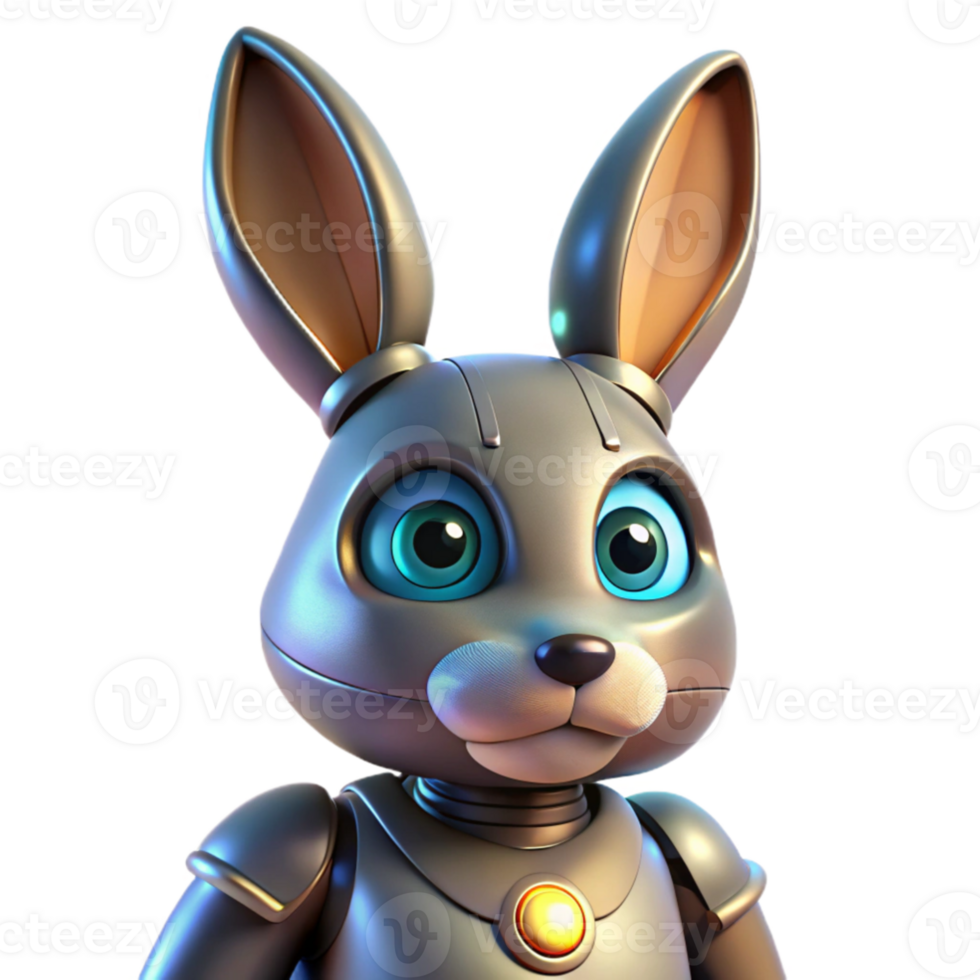 beautiful traditional 3D Robot Bunny Illustration authentic 56756163 PNG