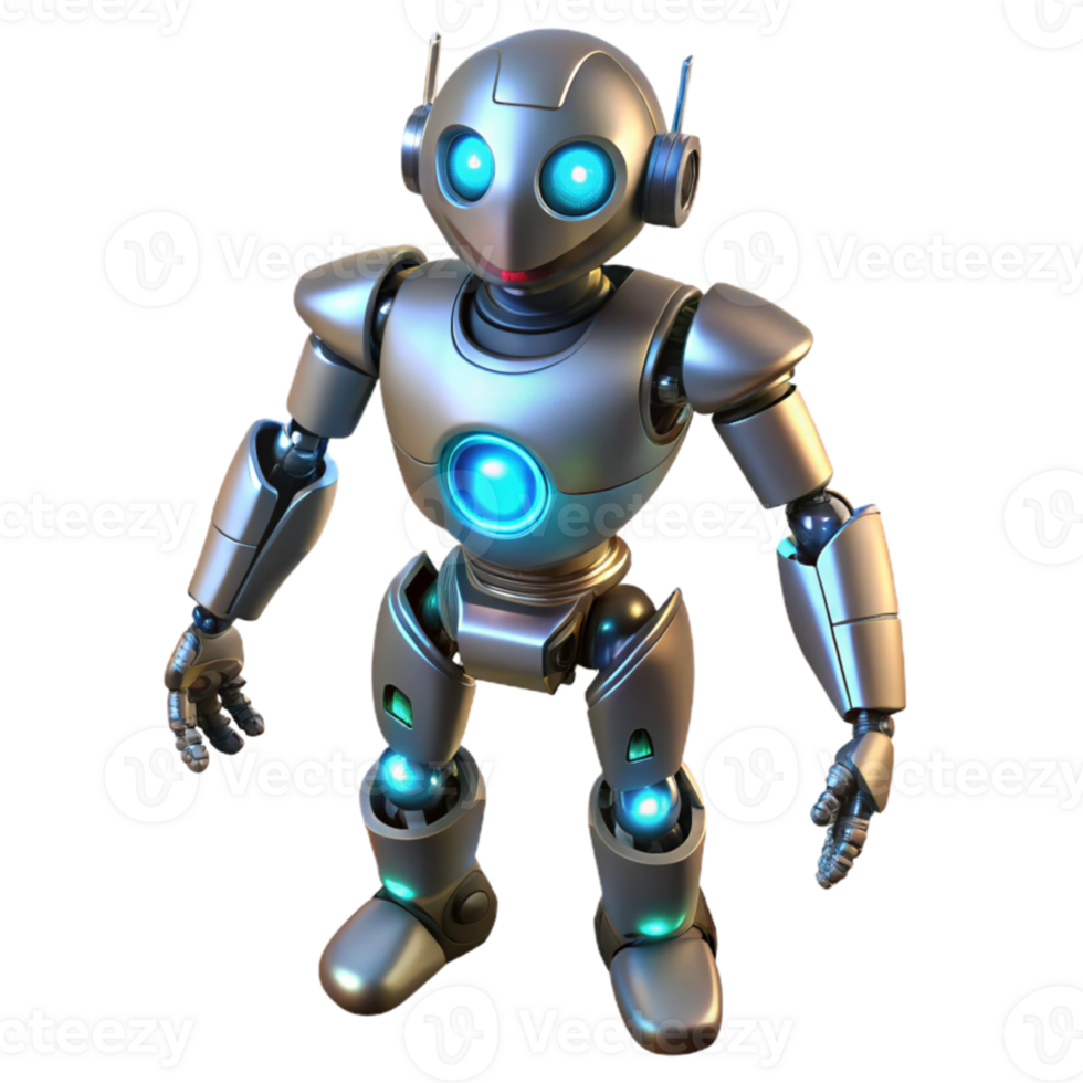 impressive artistic Friendly Robot 3D Render premium 56756893 PNG