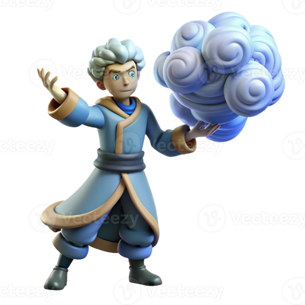 wonderful abstract 3D Render Young Wizard Air Magic 4K 56757949 PNG