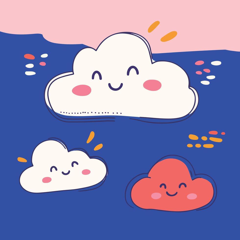 Smiling Cloud Layout Vector Art, Icons, and Graphics for Free Download