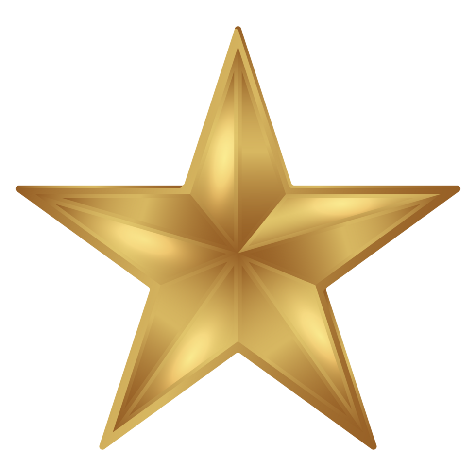 gold star illustration 56787296 PNG