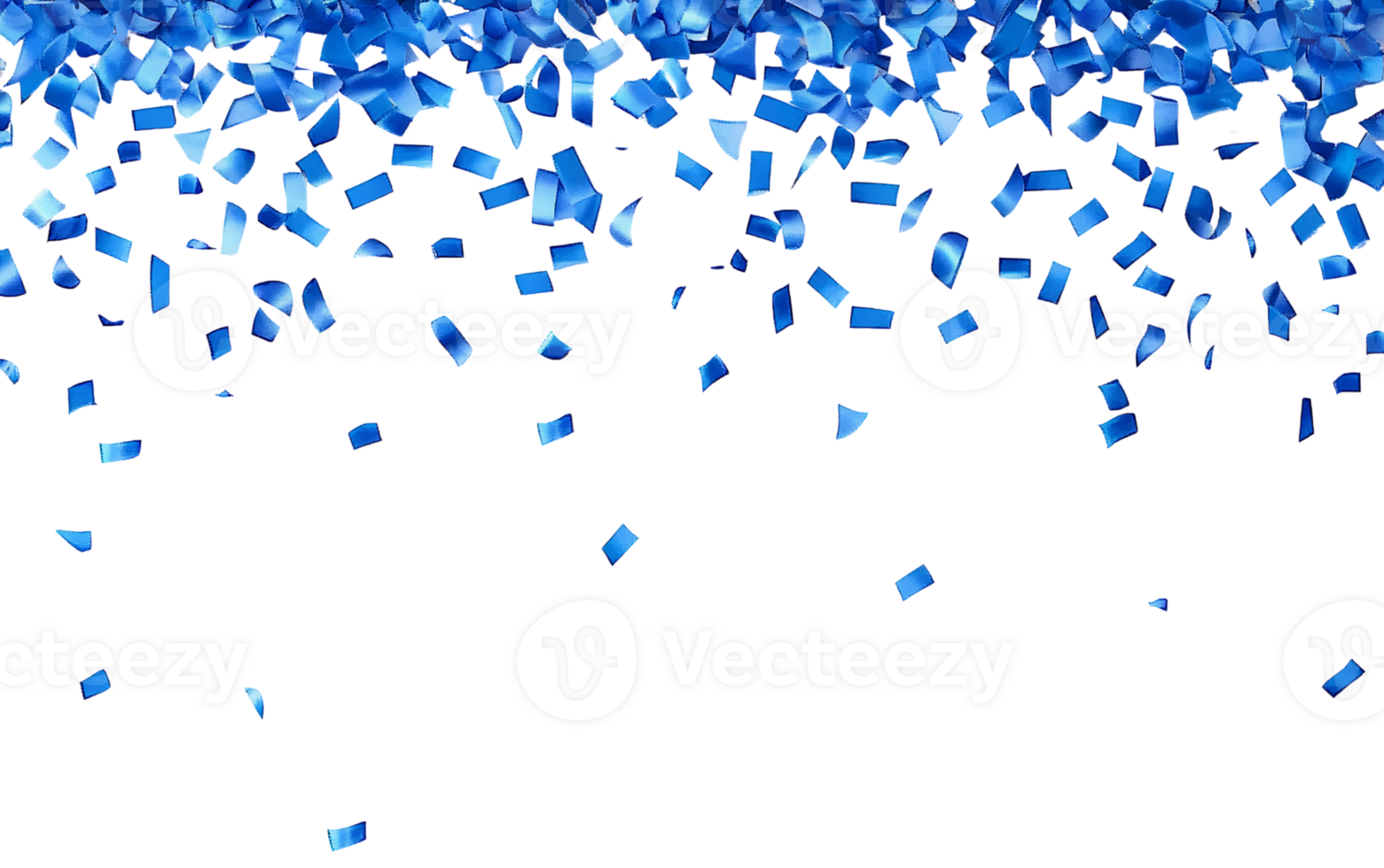 Party Decoration Blue Confetti on Transparent Background 56820308 PNG