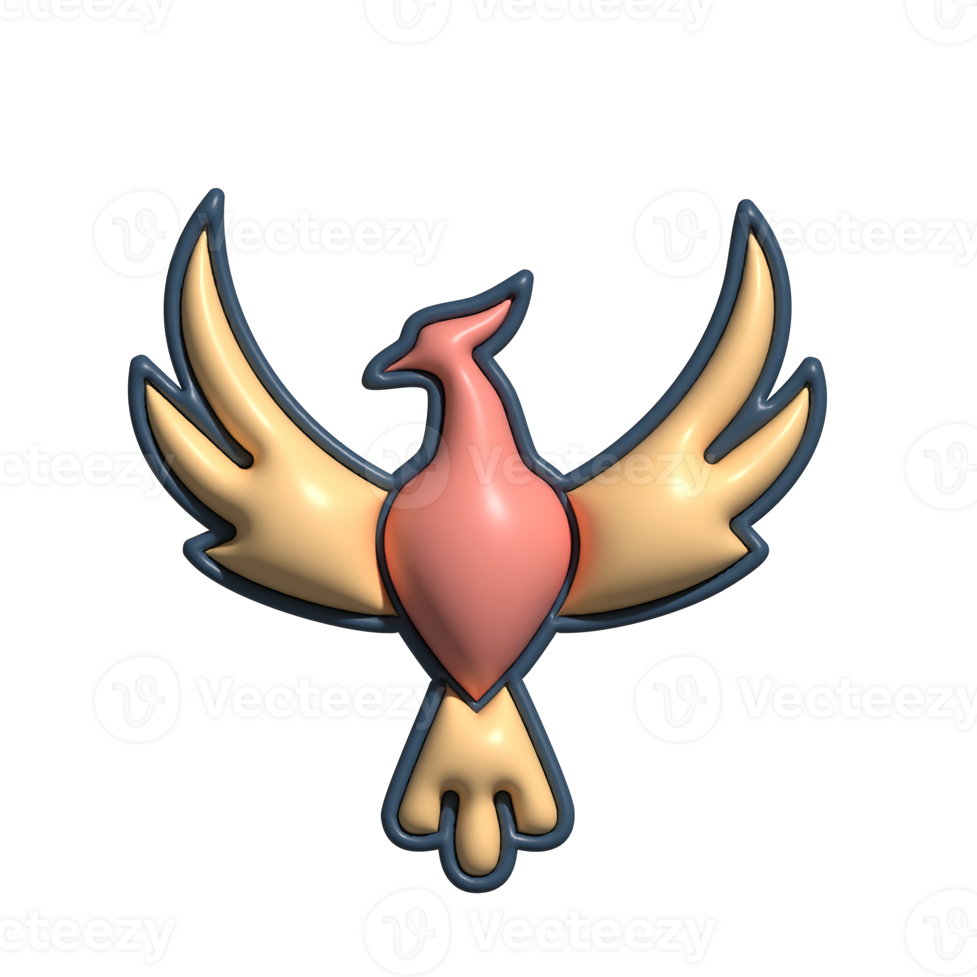 3D Phoenix Emoji Legendary Firebird and Rebirth 56838003 PNG