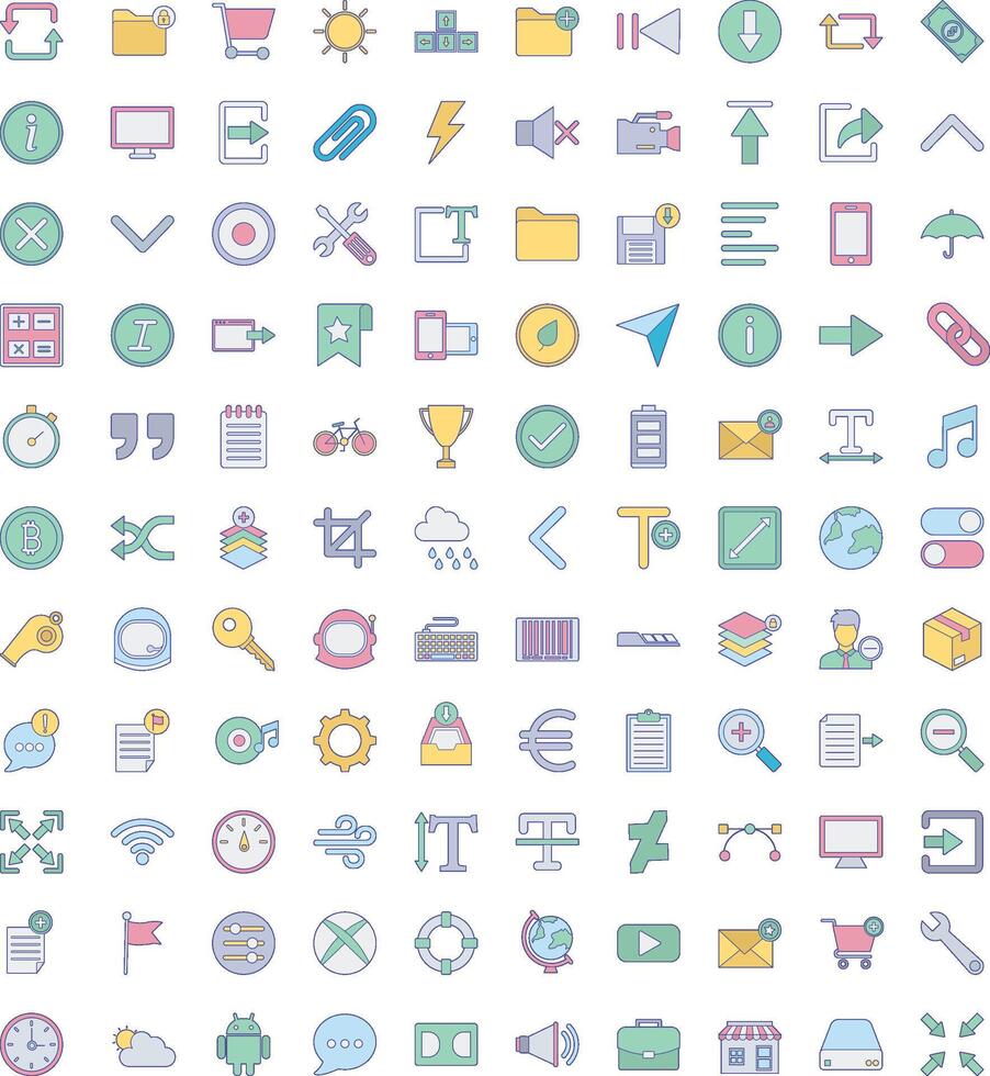 User interface icons pack 56913960 Vector Art at Vecteezy