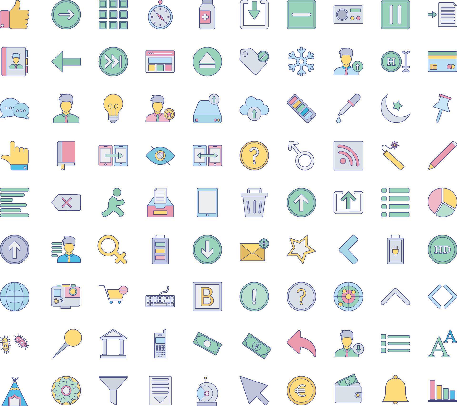 Basic User interface pack set 56913964 Vector Art at Vecteezy