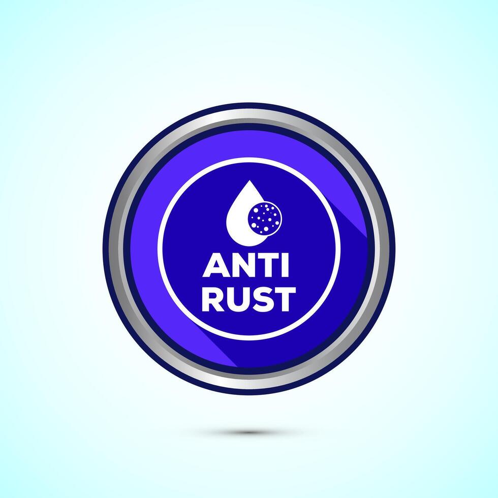 Anti Rust Icon Design Illustration Anti Oxidation Sign Rust Resistant