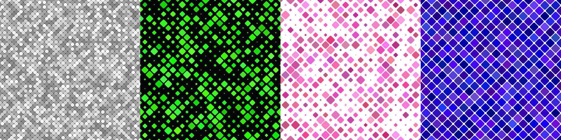Seamless diagonal square pattern set 56939935 Vector Art at Vecteezy