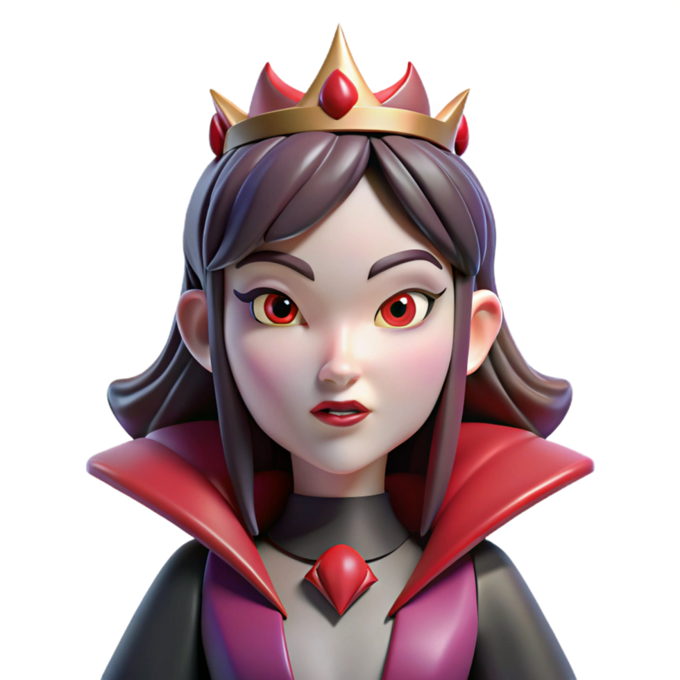 elegant traditional 3D Cartoon Queen Illustration professional 56945765 PNG