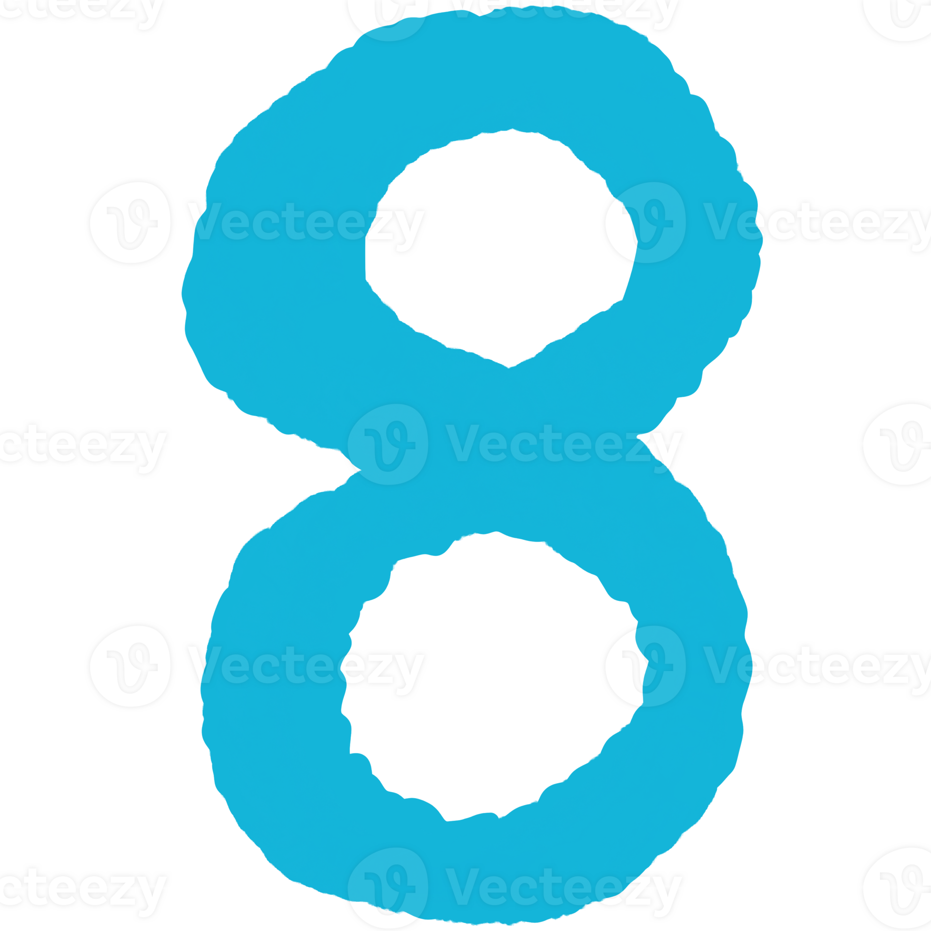 Blue Number 8 56949516 PNG