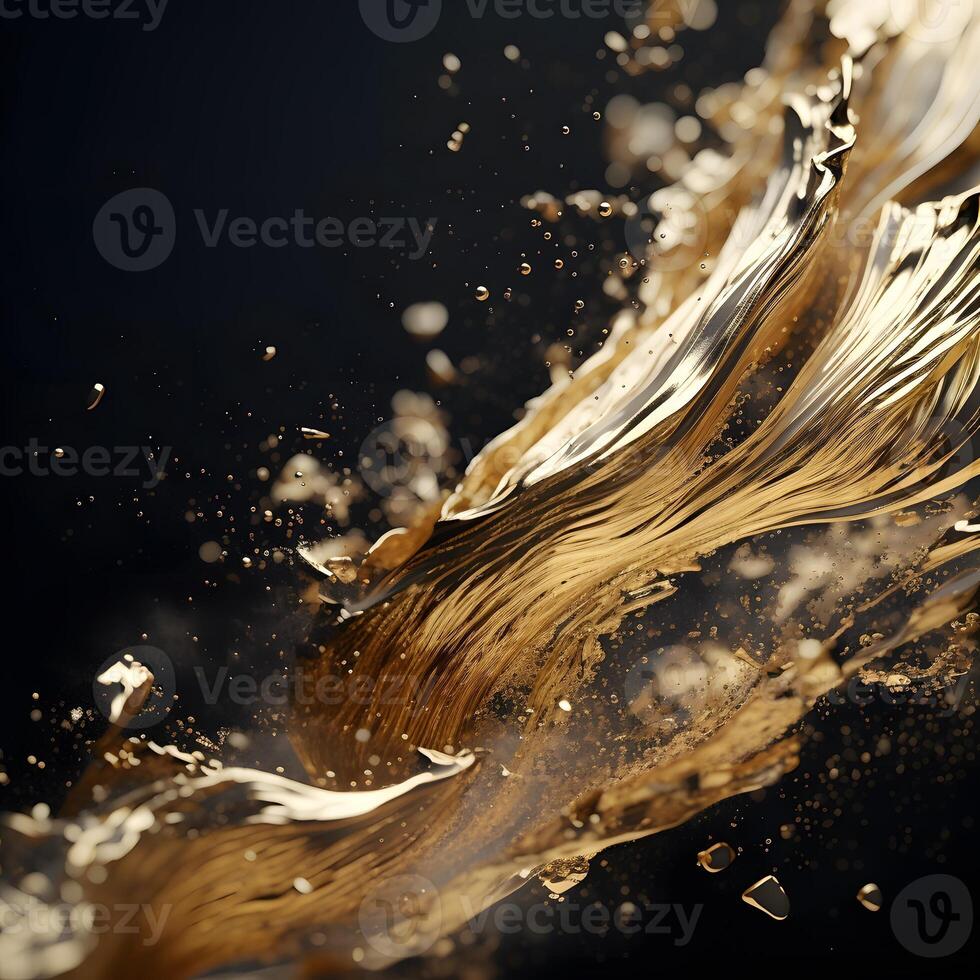 Gold Liquid Splash Abstract 56960878 Stock Photo at Vecteezy
