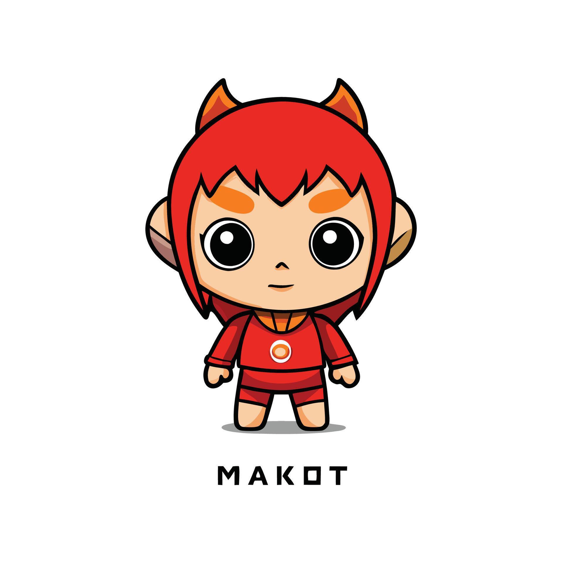 a cartoon character with the word makkot on it 56971775 Vector Art at Vecteezy