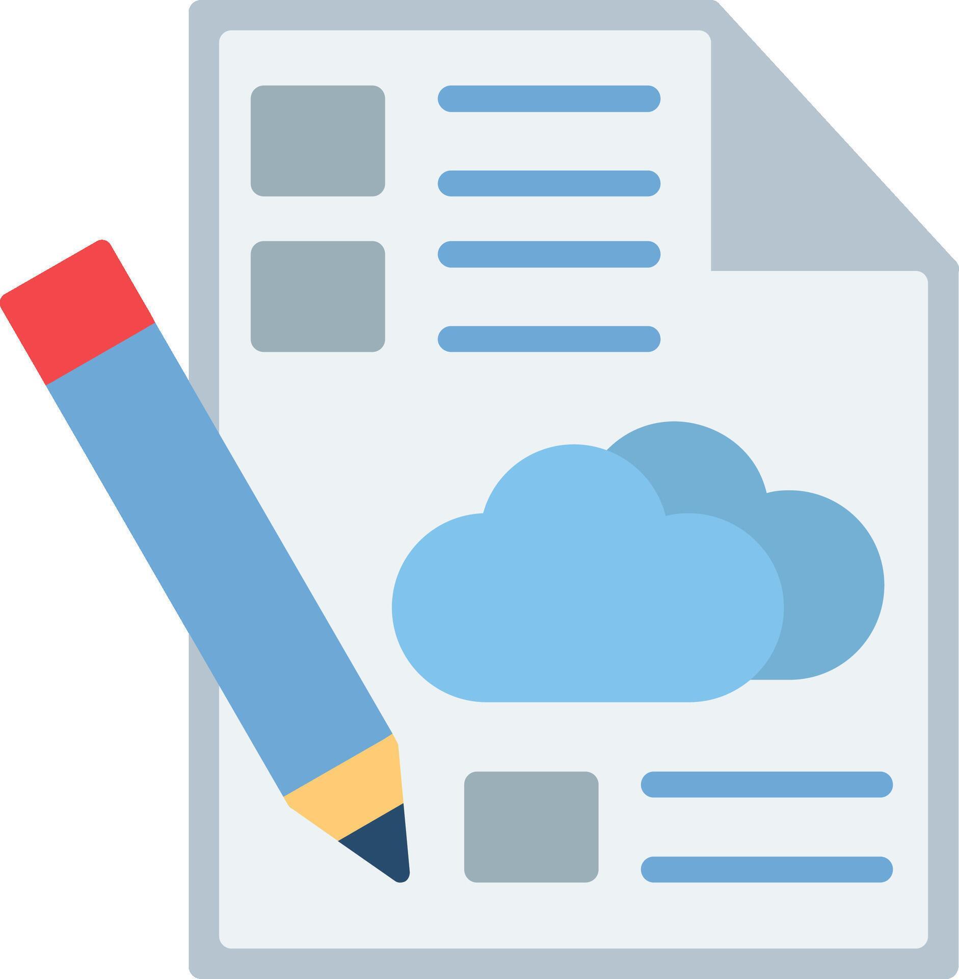 Cloud computing and the cloud computing checklist 56972610 Vector Art at Vecteezy