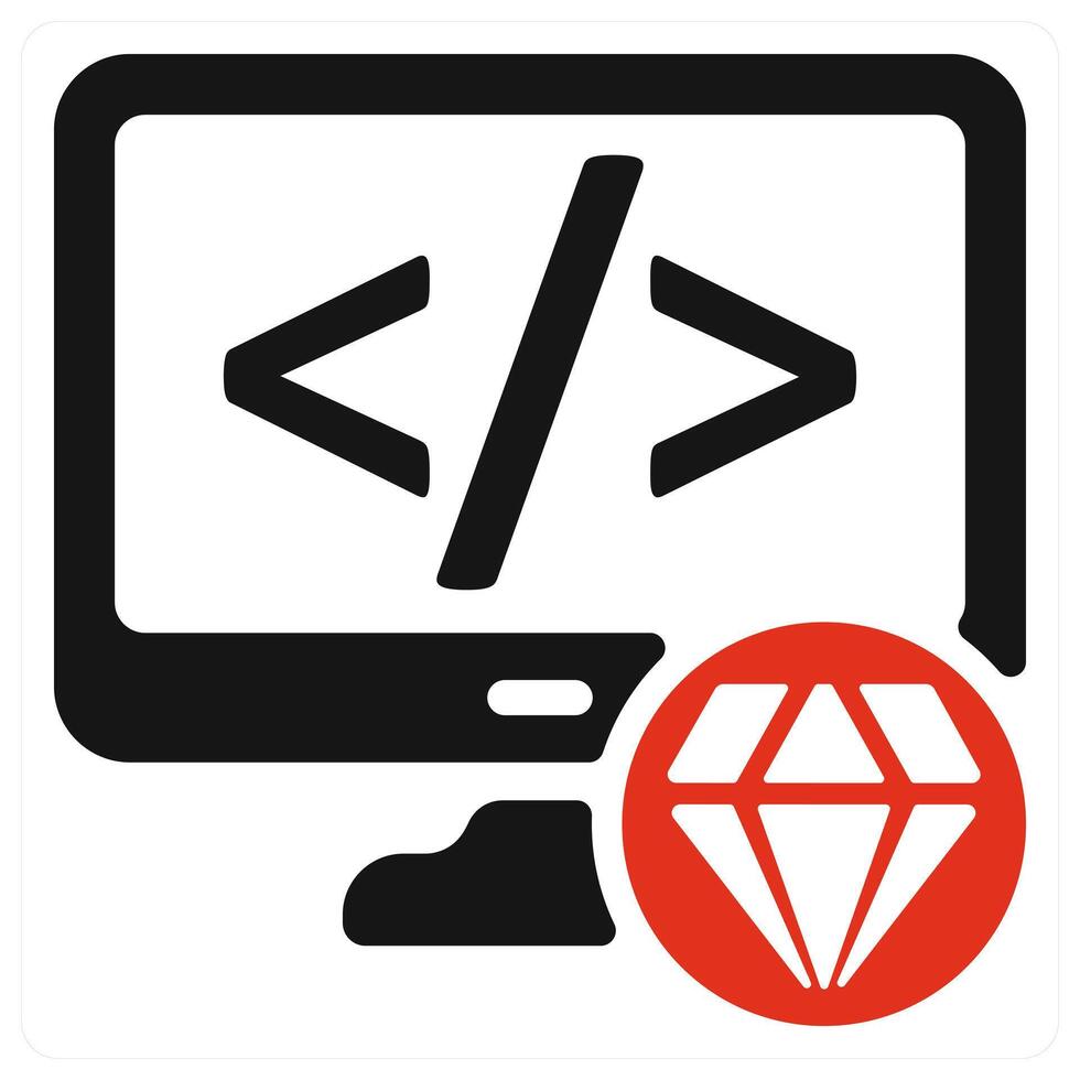 Clean Code icon concept in red color 56973773 Vector Art at Vecteezy