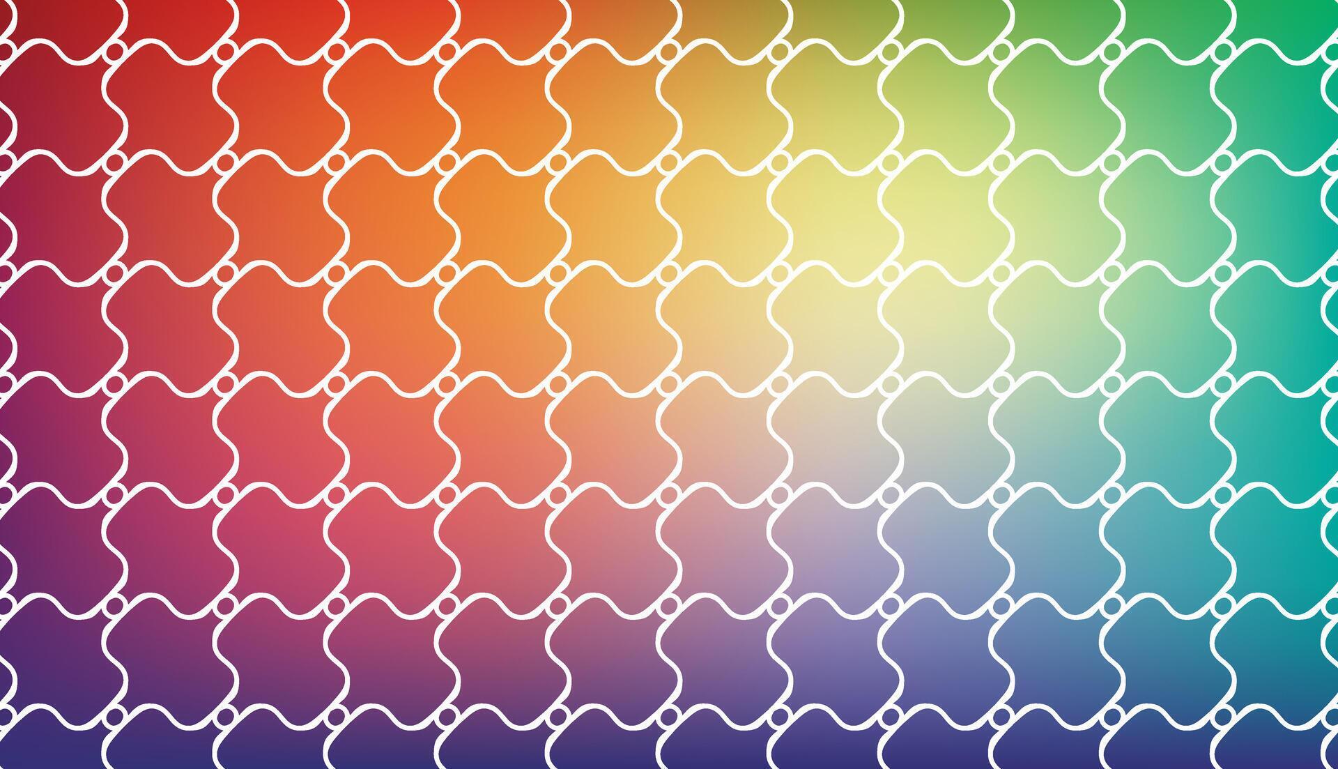 rainbow gradient geometric seamless pattern illustration. colorful ...