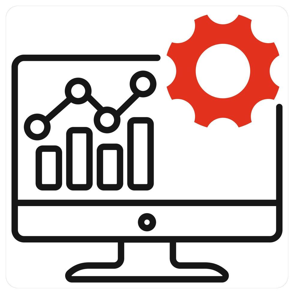 Data Driven icon in red color 56987448 Vector Art at Vecteezy