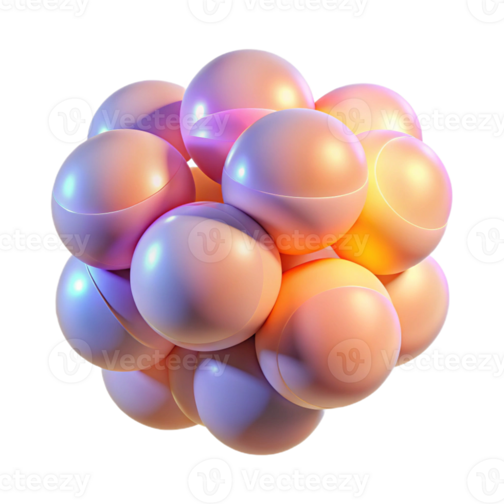 Stunning Rustic Elegant Modern Interlocking Translucent Orbs Of Varying Sizes In Pastel Hues