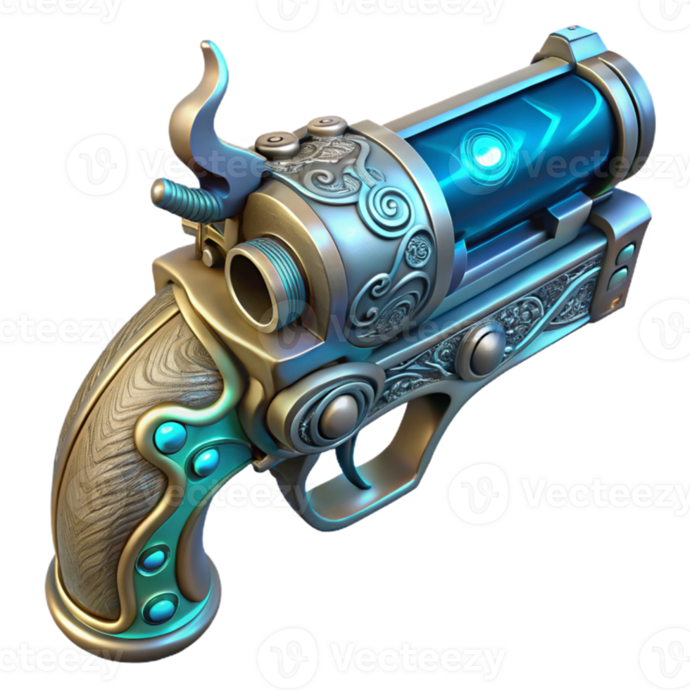 élégant contemporain extraordinaire moderne une steampunk pistolet, de ...