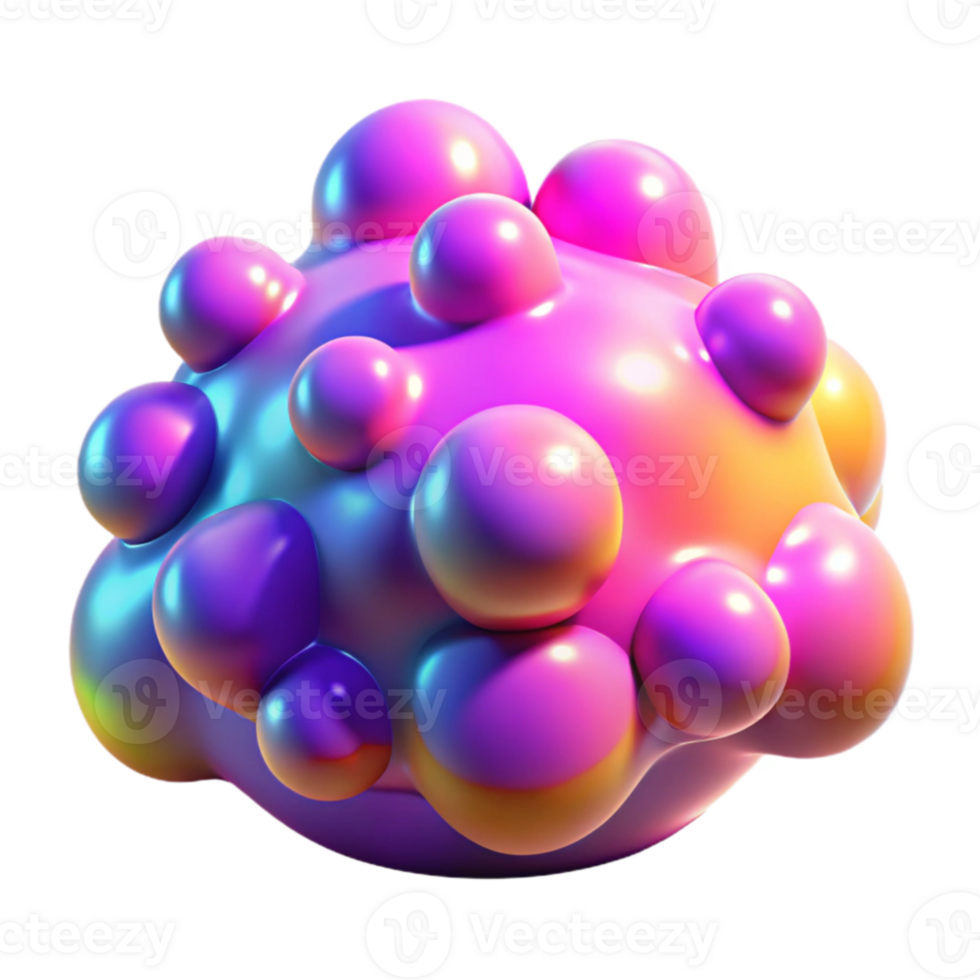 stunning traditional extraordinary minimalist A field of pulsating, amorphous blobs in vibrant ...
