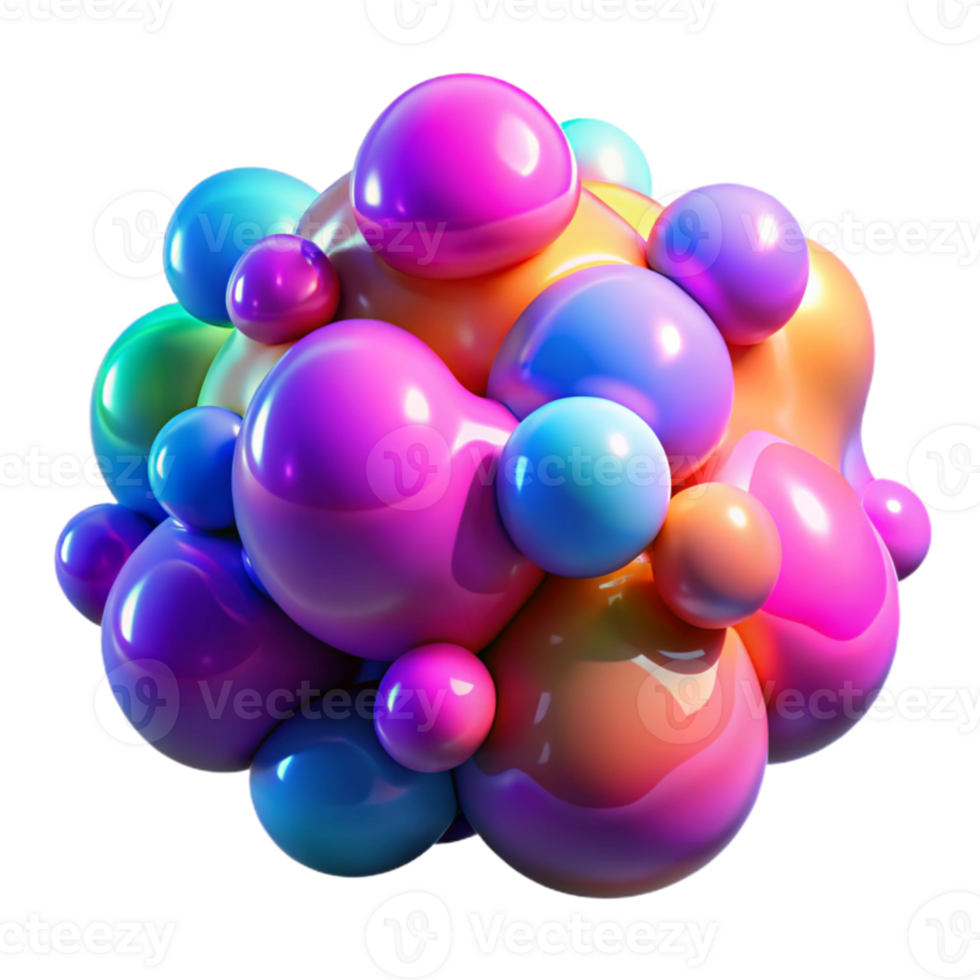 Dramatic Traditional Stunning Vintage A Field Of Pulsating Amorphous Blobs In Vibrant Candy