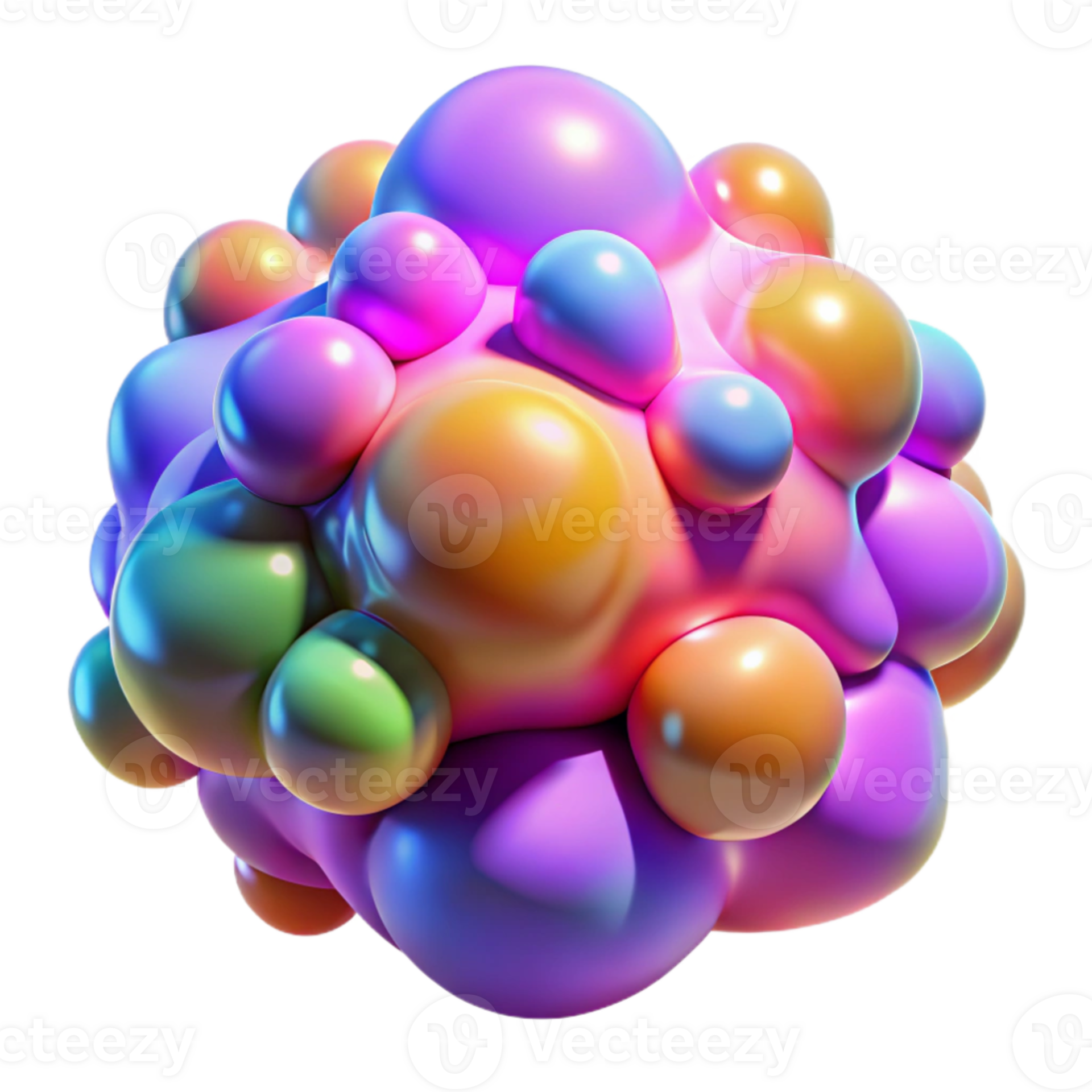 extraordinary contemporary impressive minimalist A field of pulsating, amorphous blobs in ...