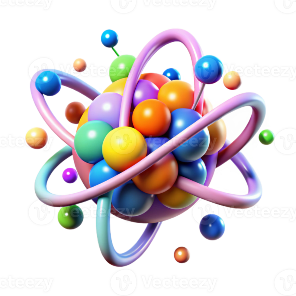 elegant modern elegant creative A quantum computer core emitting streams of colorful particles ...