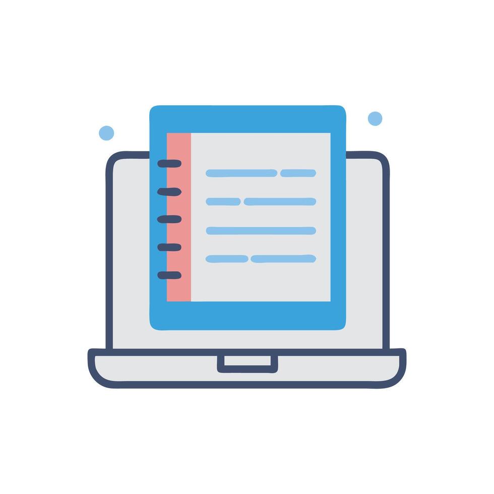 Digital Notebook Icon for NoteTaking 57017652 Vector Art at Vecteezy