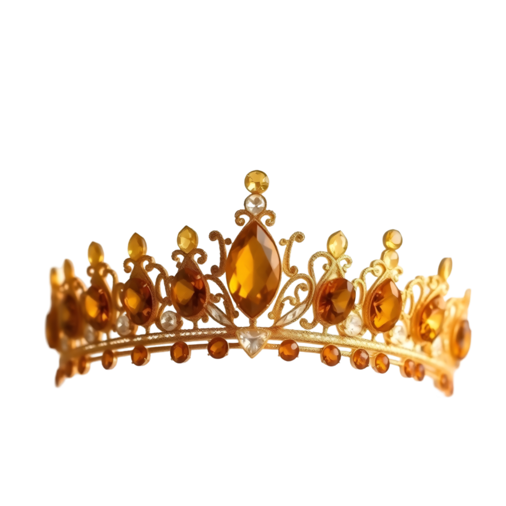 Decorative Crown, Shimmering Stones isolated 57024604 PNG