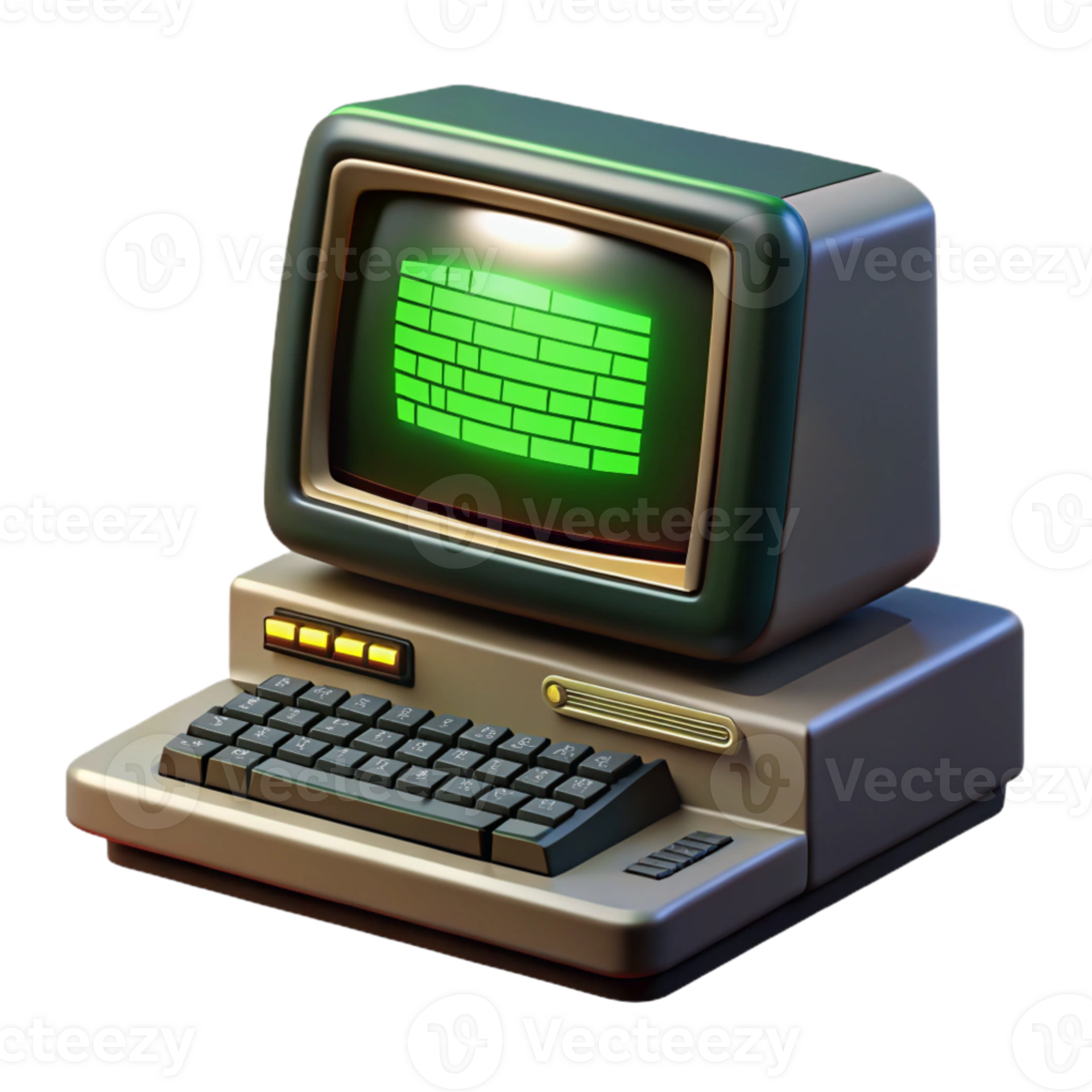 Extraordinary Contemporary Dramatic Rustic A Vintage Computer Terminal Displaying Cryptic Code