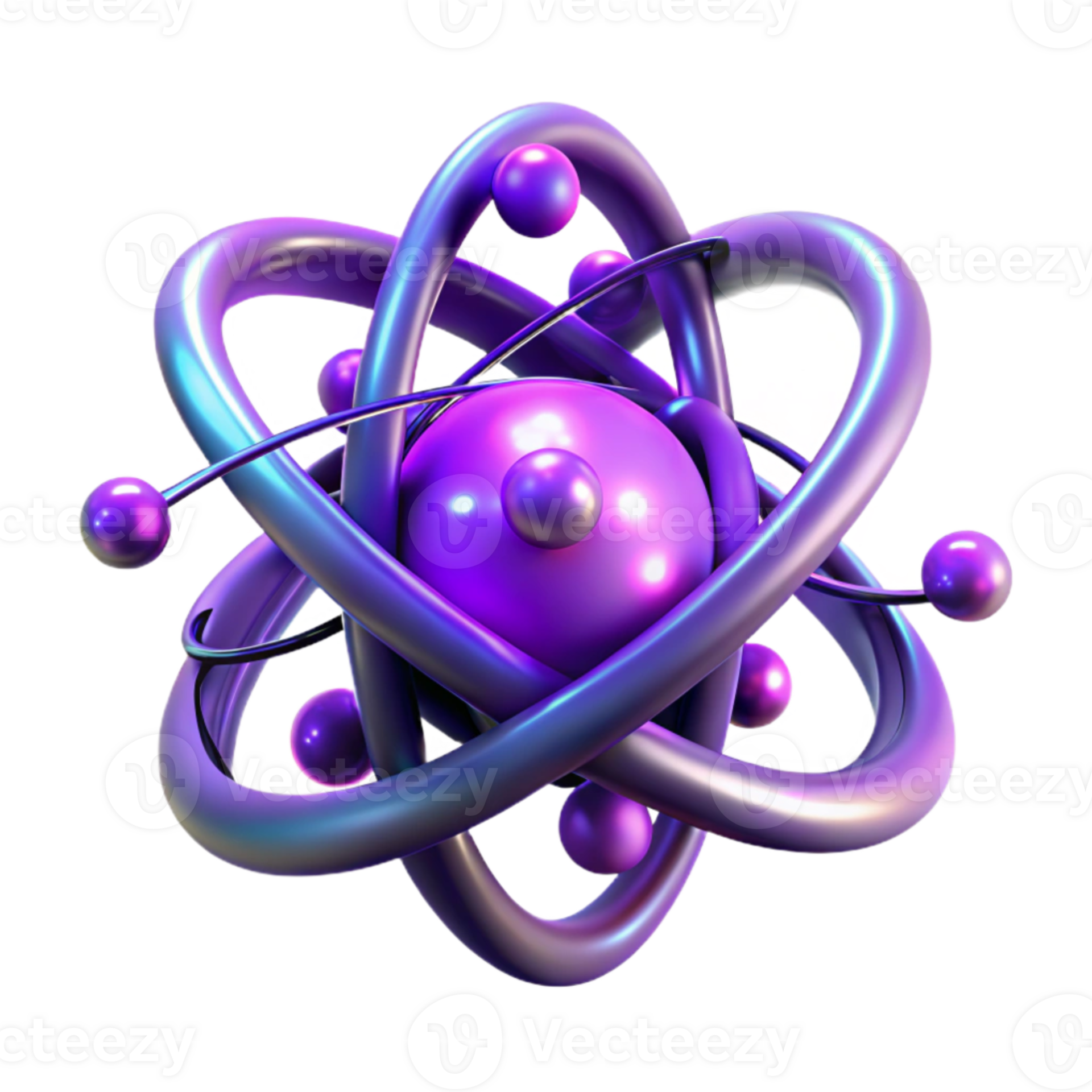 Beautiful Minimalist A Quantum Computer With Glowing Entangled Particles Orbiting Its Core