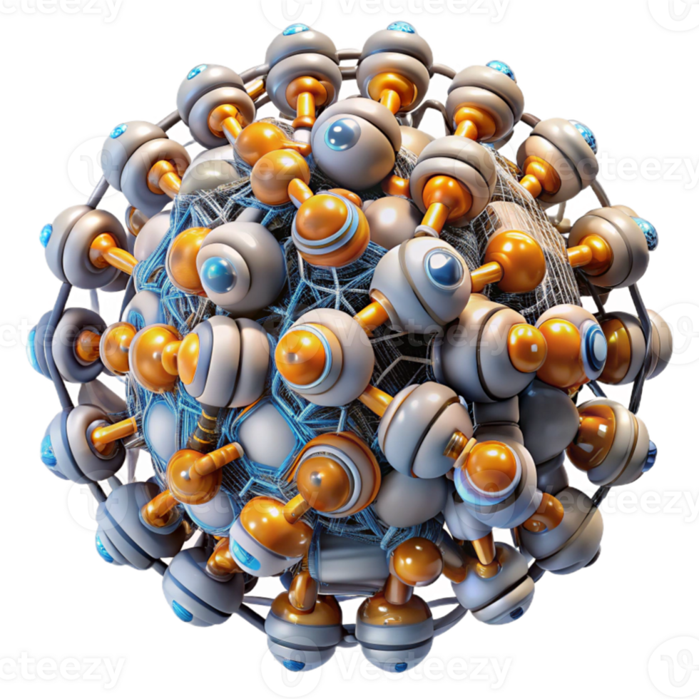 Serene Classic A Swarm Of Nanobots Assembling A Complex Structure