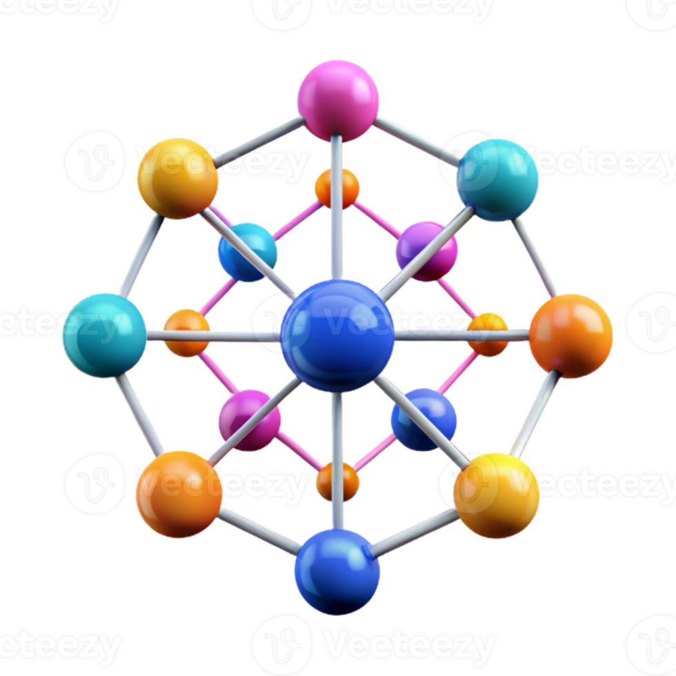 Wonderful Abstract A Network Of Interconnected Nodes Pulsating With Data Vibrant Colors