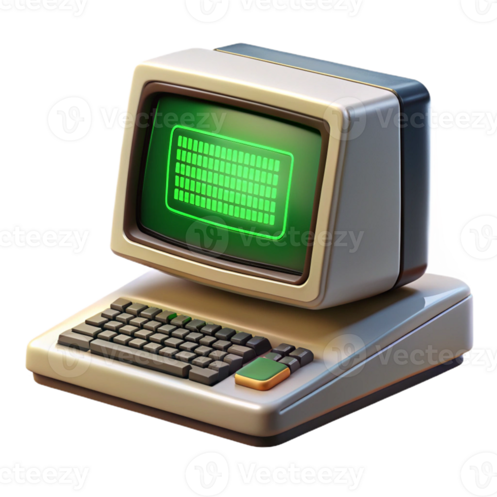 Beautiful Minimalist Serene Rustic A Vintage Computer Terminal Displaying Green Text Crt