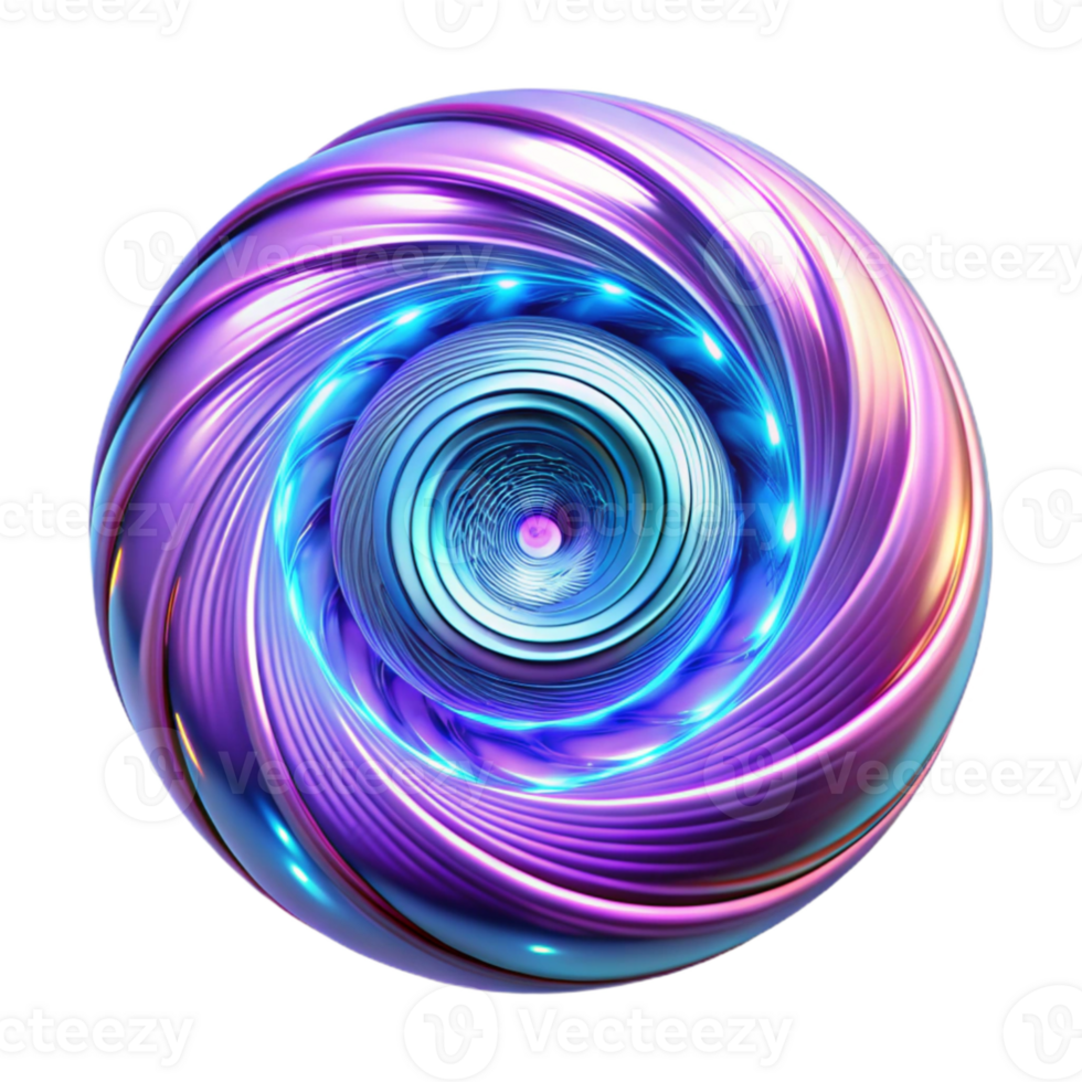 Magnificent Abstract A Swirling Vortex Of Iridescent Fractal Patterns