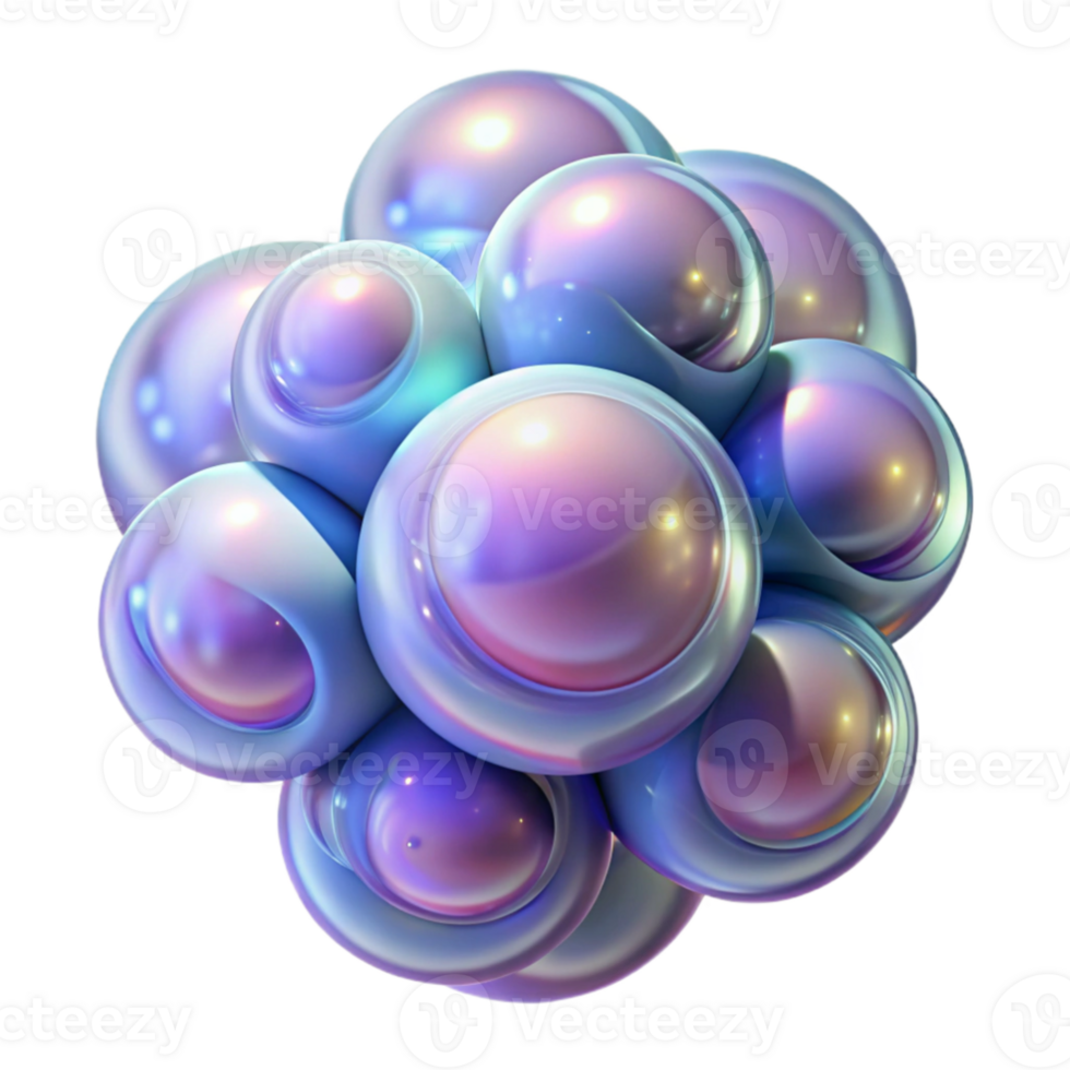 Dramatic Rustic Interlocking Translucent Orbs Of Varying Sizes Filled With Swirling Nebulae